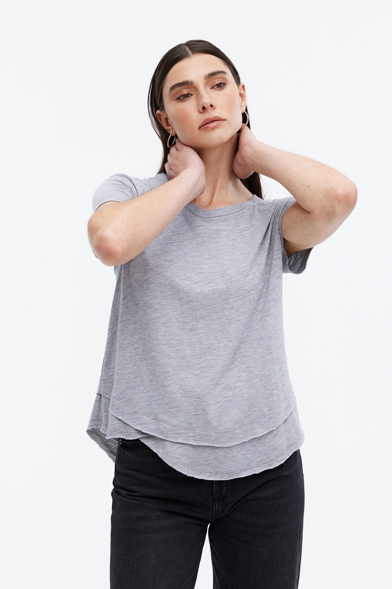 Ava - Mock Layer T-Shirt – CHRLDR.COM