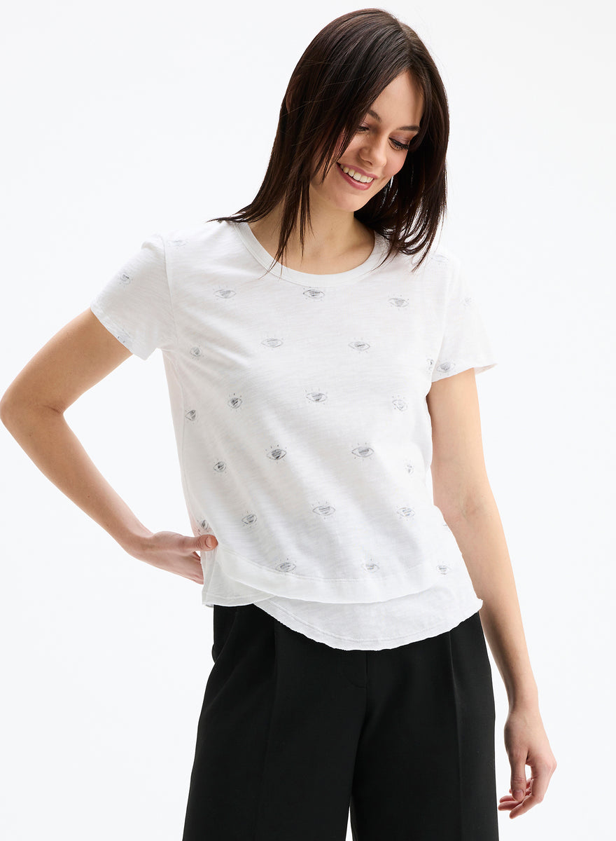 LOVING EYES AVA - Mock layer T-Shirt – CHRLDR.COM