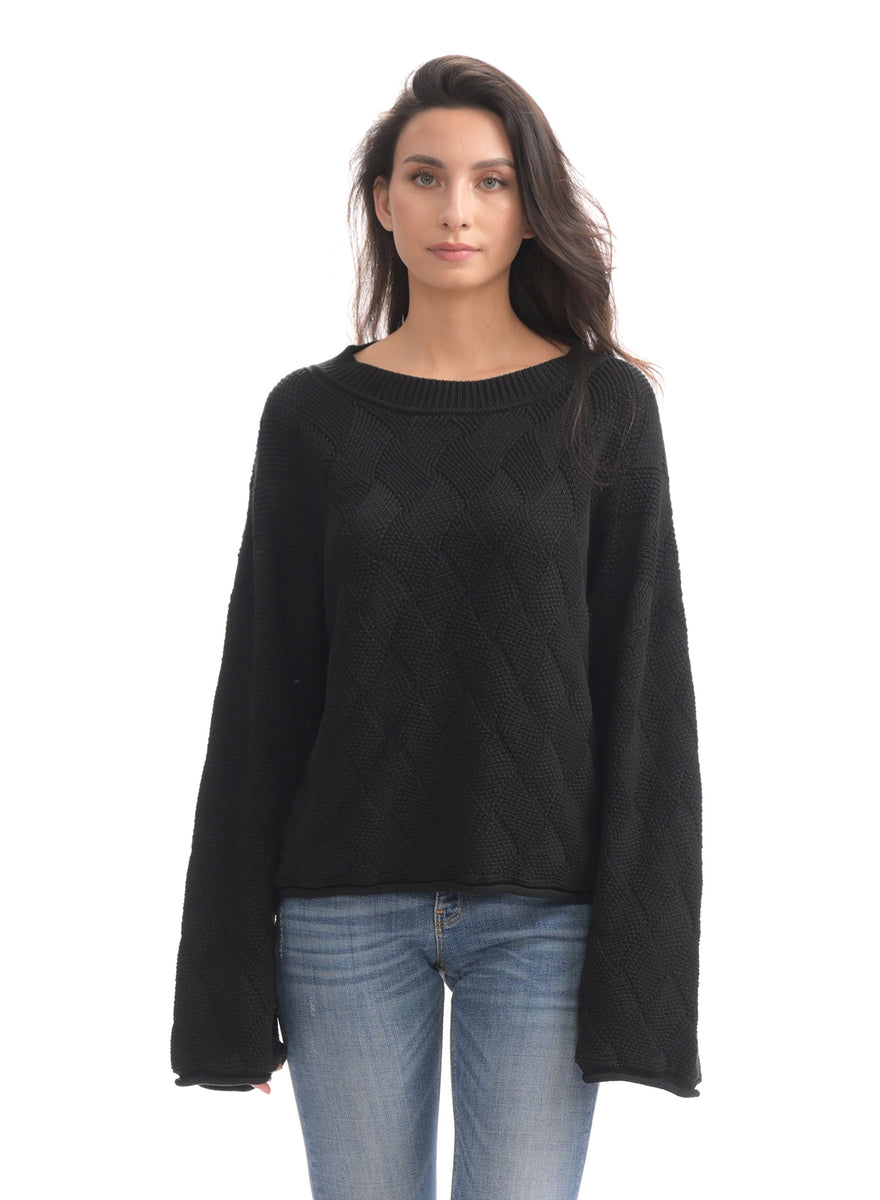 ROBYN - Diamond Knit Sweater – CHRLDR.COM